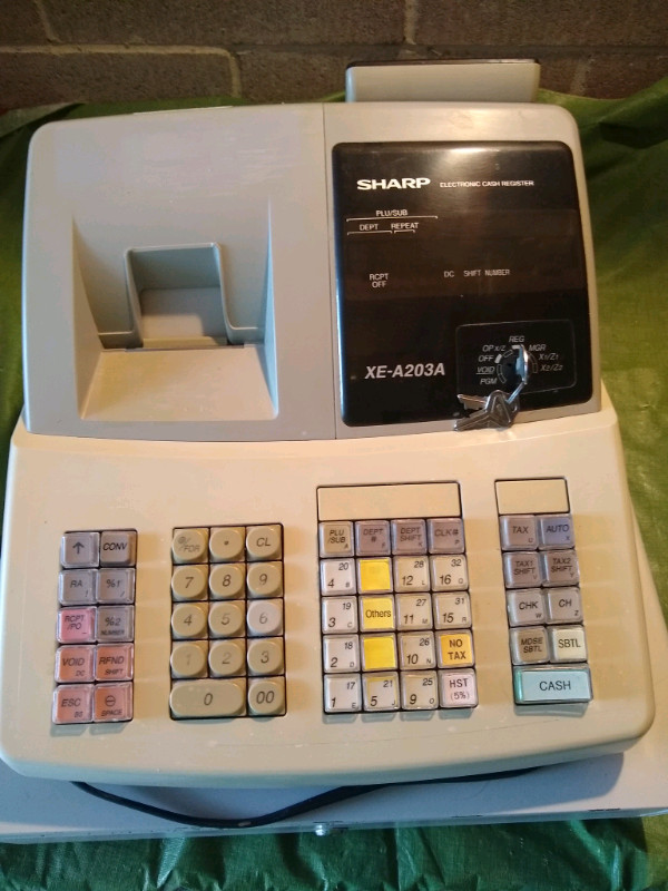 Sharp XE A203A Electronic Cash Register - Sharp XE A203A Electronic ...