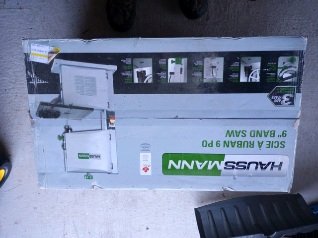 Scie a ruban datelier - Scie a ruban Haussmann 9 pouces avec table de ...