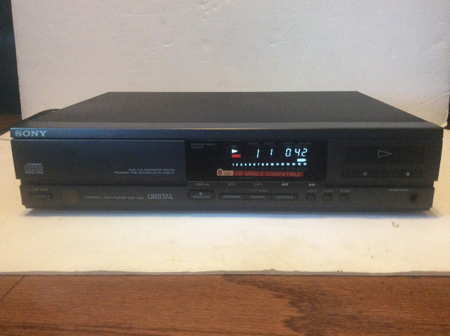 RARE VINTAGE SONY CDP M35 STEREO CD PLAYER DUAL DA CONVERTER ...