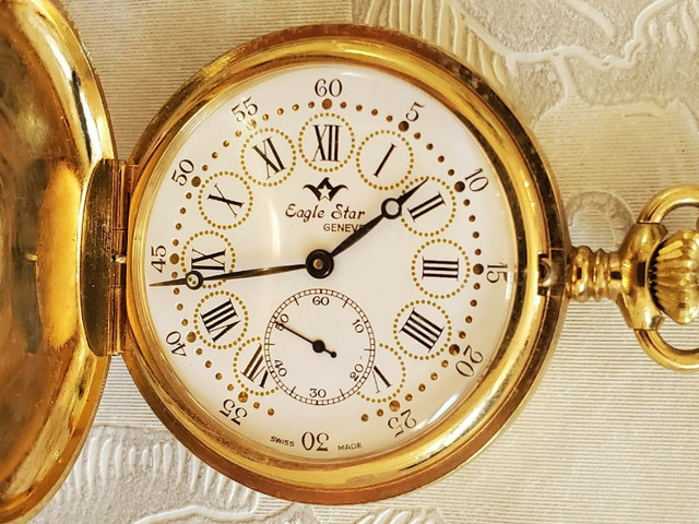 Eagle Star Geneve Pocket Watch - Eagle Star Geneve Pocket Watch Vintage ...