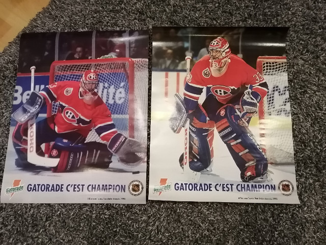 Poster Affiche 1993 Patrick Roy Gatorade 2 posters 1 grande - Poster de ...