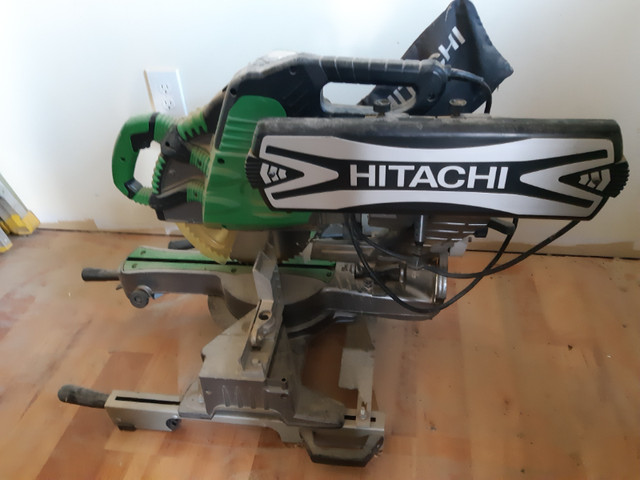 Hitachi 12 Inch Sliding Compound Saw - Hitachi C12RSH compound miter saw cw heavy duty folding ...