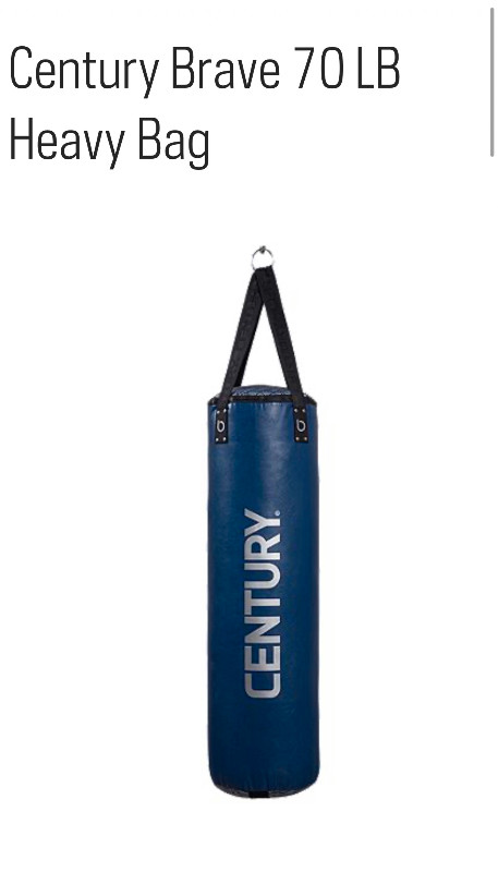70lb Century Heavy Bag with stand | Exercise Equipment Sporting Goods ...