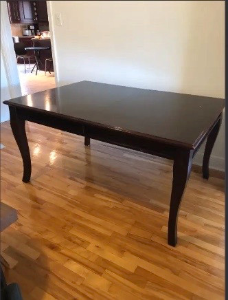 Wood dining table 2m Table a manger en bois - Table de salle a manger ...