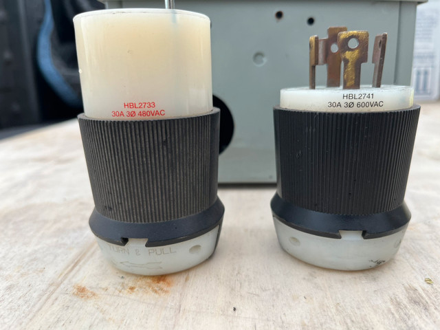 HBL2741 HBL2733 30AMP 3P 600VAC Plug and Receptacle Body - For sale1x ...