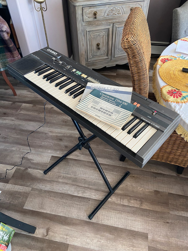 Vintage Casiotone Keyboard CT 360 ADJUSTABLE STAND - Cool near mint 80s ...