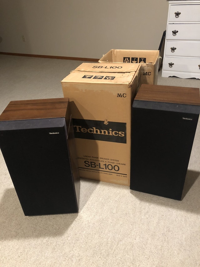 Technics SB L100 speaker pair - Vintage Technics speakers with original ...