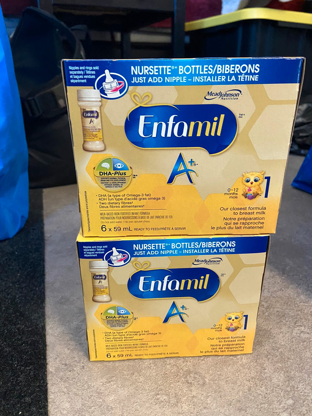 2 Enfamil A Boxes - 6 in each box Expiry is Nov 2023 as shown in ...