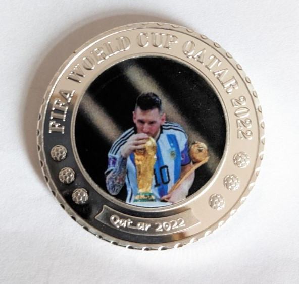 Lionel Messi World Cup 2022 Soccer Coin - Lionel Messi World Cup 2022 ...