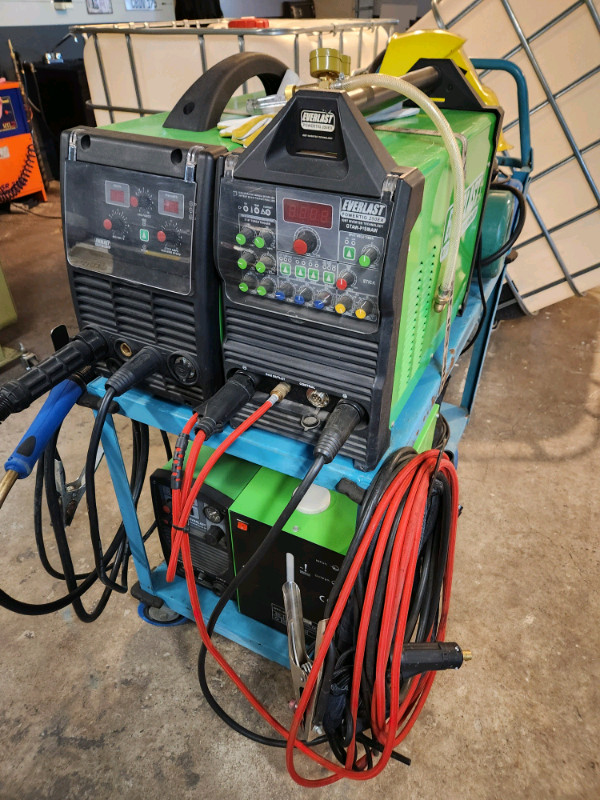 Everlast mig tig plasma chiller welding rig - Great combo literally ...