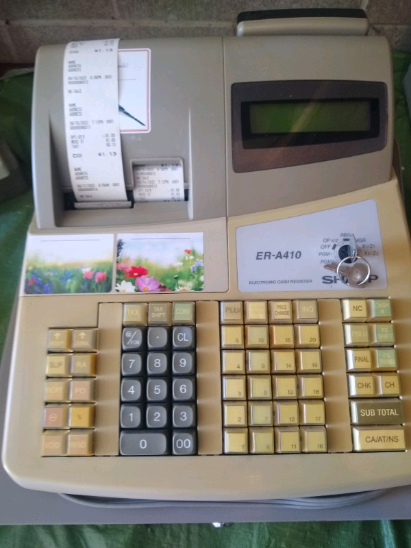 Sharp ER A410 Electronic Cash Register - Sharp ER A410 Electronic Cash ...