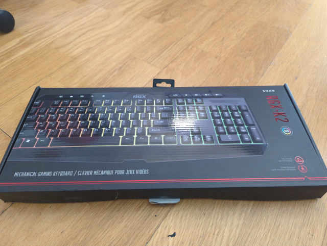 SOAR RGX K2 RGB Mechanical Gaming Keyboard - Brand new inbox RGX K2 ...