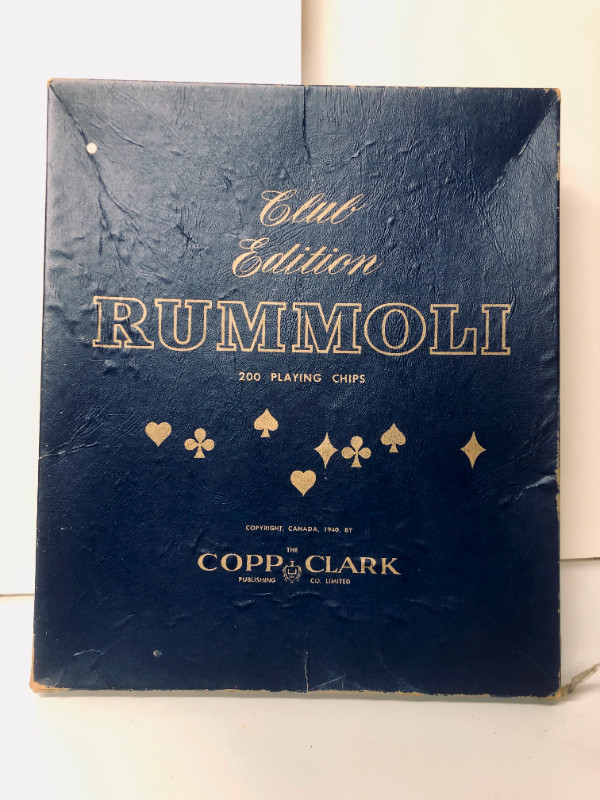 RARE 1940s Vintage Rummoli Club Edition by Copp Clark mat - RARE 1940s ...