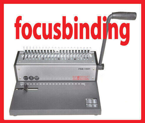 New Heavy Duty Metal Based 500 Shts Cerlox Comb Binding Machine - The Metal Based desktop manual ...