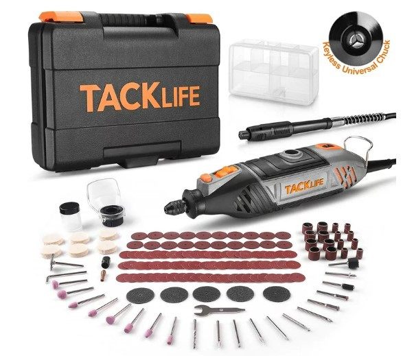 Tacklife RTSL50AC Heavy Duty 150 Pcs Var Speed Rotary Tool Kit - Pickup ...